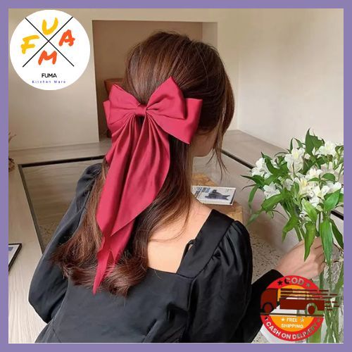 Jual Jepit Rambut Pita Besar Elegan Panjang Pita Rambut Fashion Korea ...