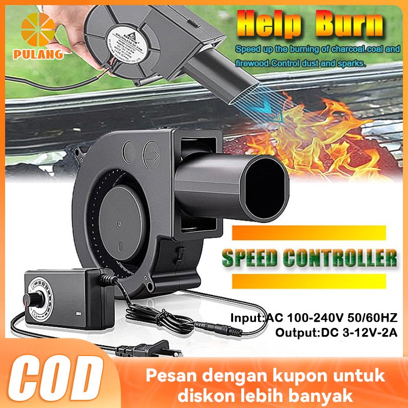 Jual Pulang Blower Mini BBQ Kipas 1 Set Blower Ac Turbocharger Portabel ...