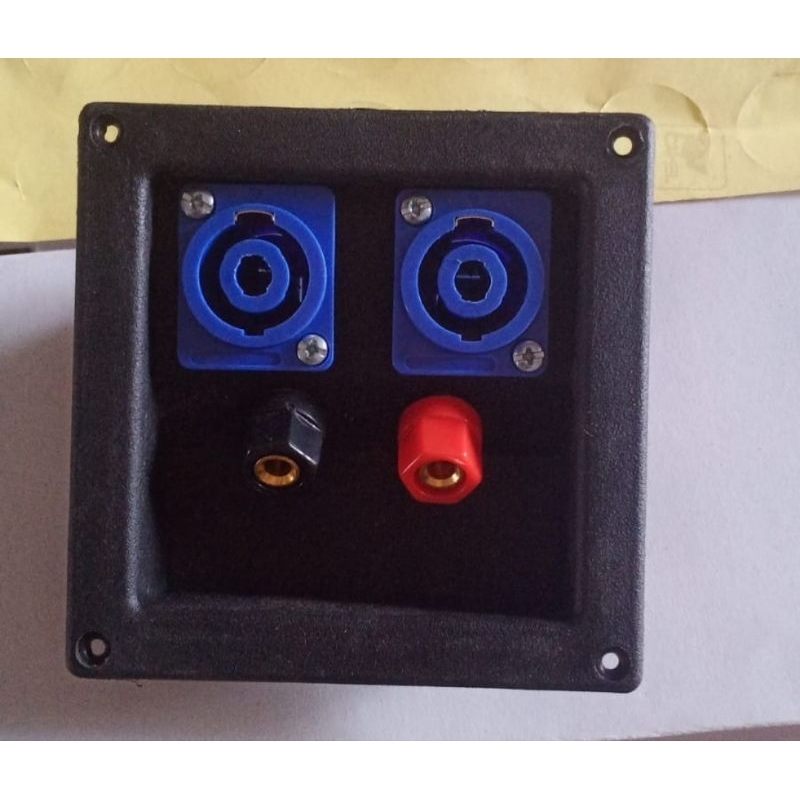 Jual TERMINAL BOX SPEAKER BIDING & 2 SOKET SPIKON (TERMINAL 2 IN 1 ...