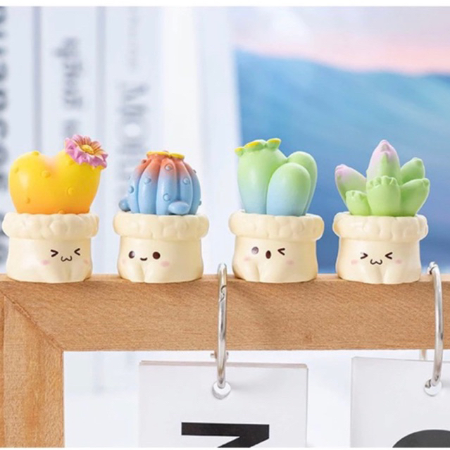 Jual (FREE DOUBLE TIP) (1pcs) Miniatur Resin Tanaman Bunga Kaktus ...