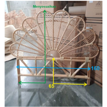 Jual Headboard rotan size dipan 160x200 Custom | Shopee Indonesia
