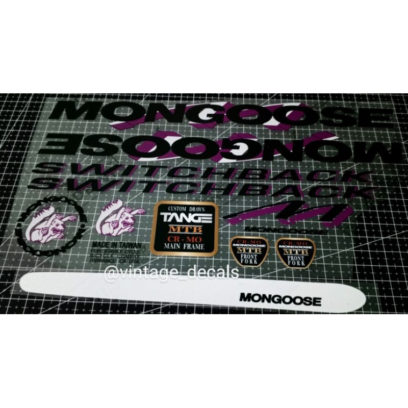 Jual sticker decals replacements Mongoose SWITCHBACK | Shopee Indonesia