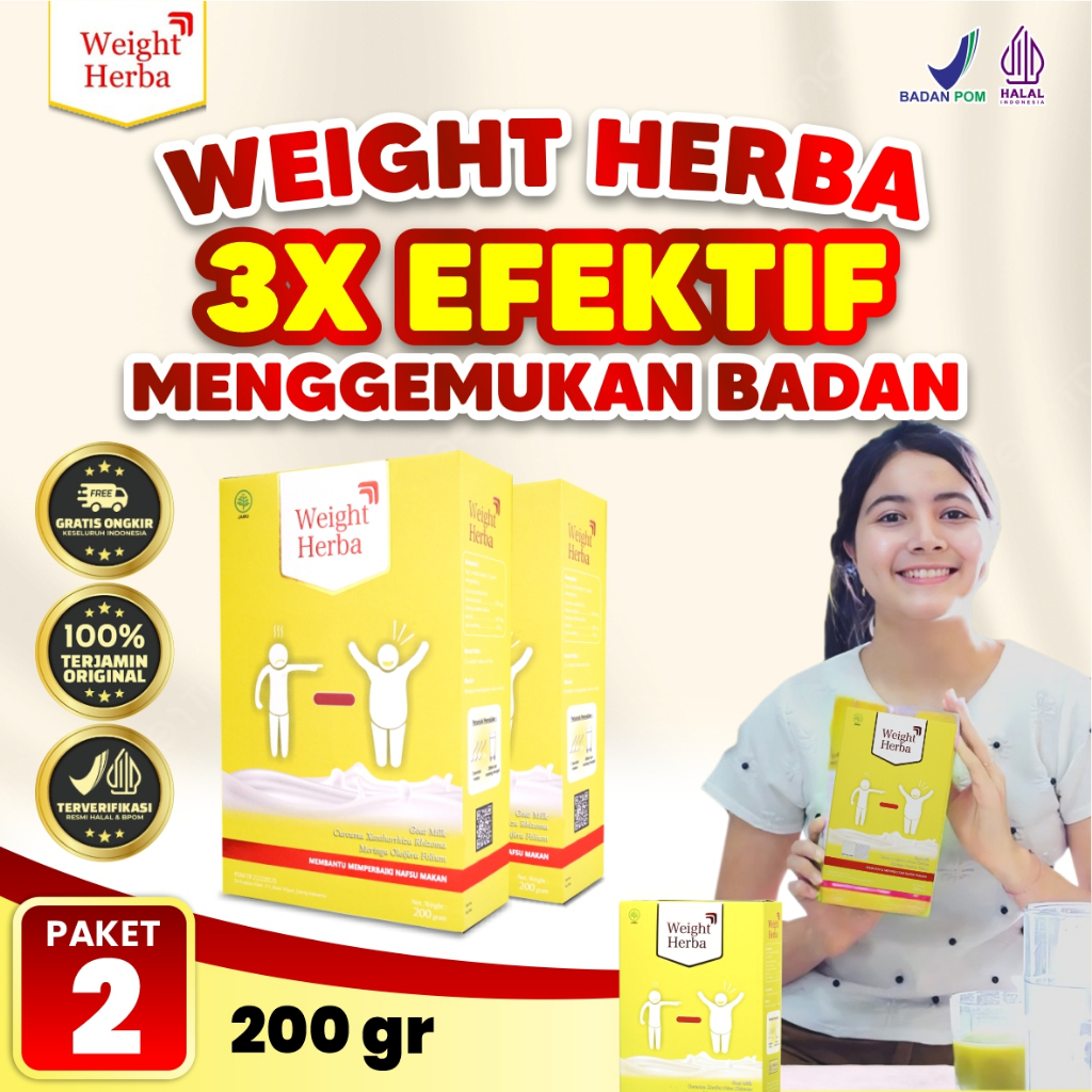 Jual [PAKET 2 BOX] | Weight Herba | Susu Kambing Nutrisi Tingkatkan ...