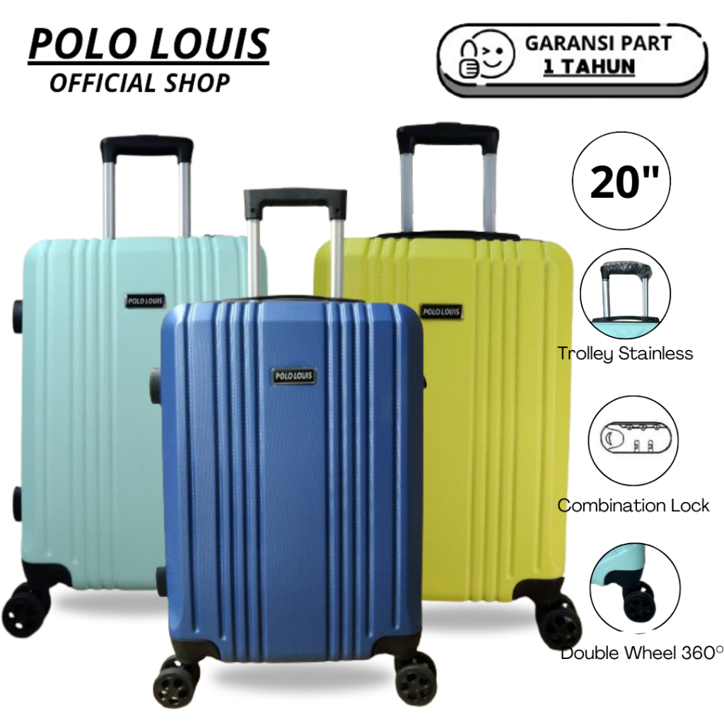 Jual POLOLOUIS Koper Baju Abs Fiber 6174 20 Inch Garansi Part | Shopee ...