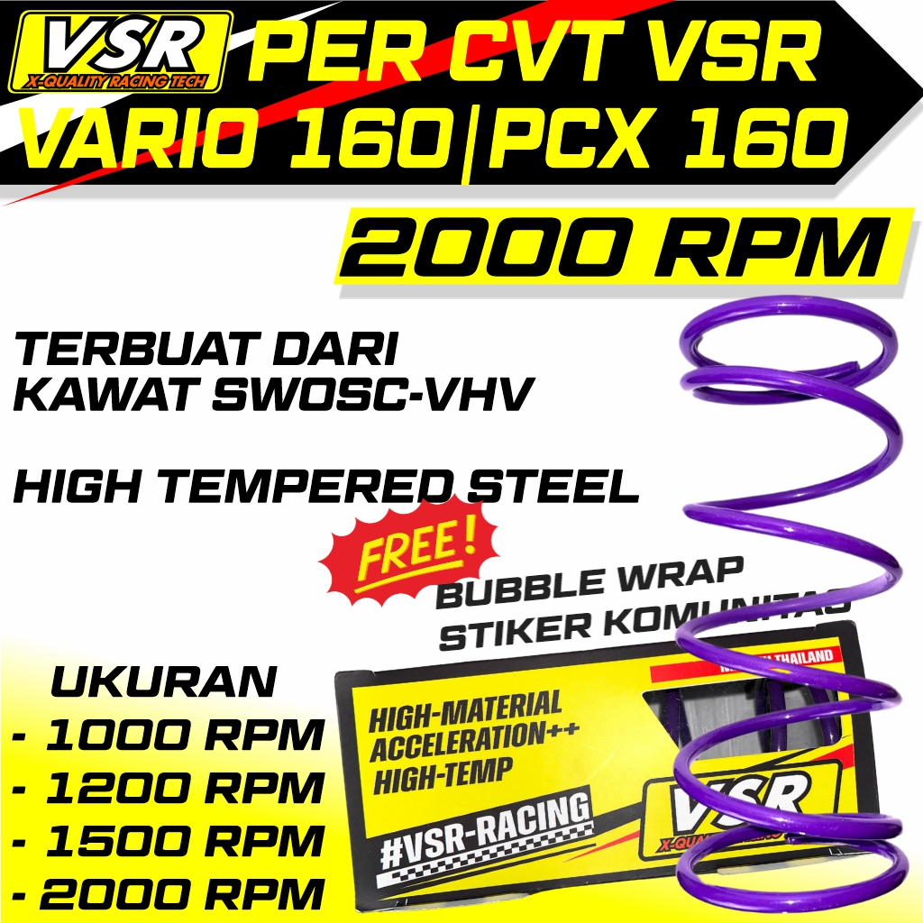 Jual Per CVT 1000rpm Vario 160 Per 1200 rpm PCX 160 Per CVT 1500 rpm ...