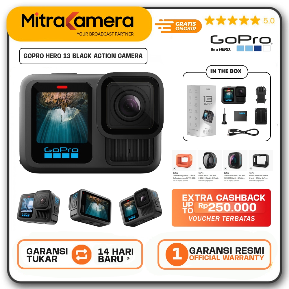 Jual GoPro HERO 13 Black Action Camera | Shopee Indonesia