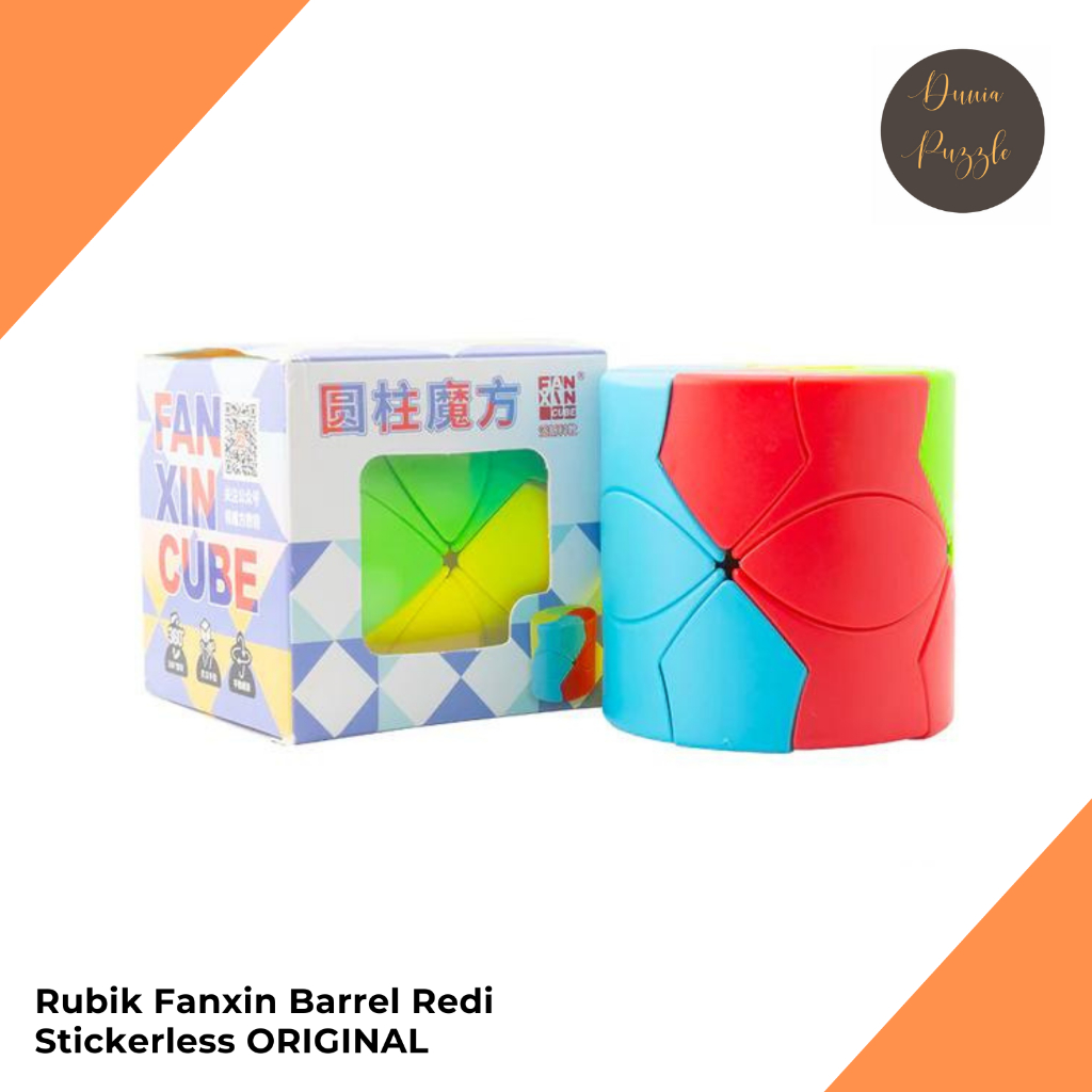 Jual Rubik Fanxin Cylinder Barrel Redi Cube Stickerless Original ...