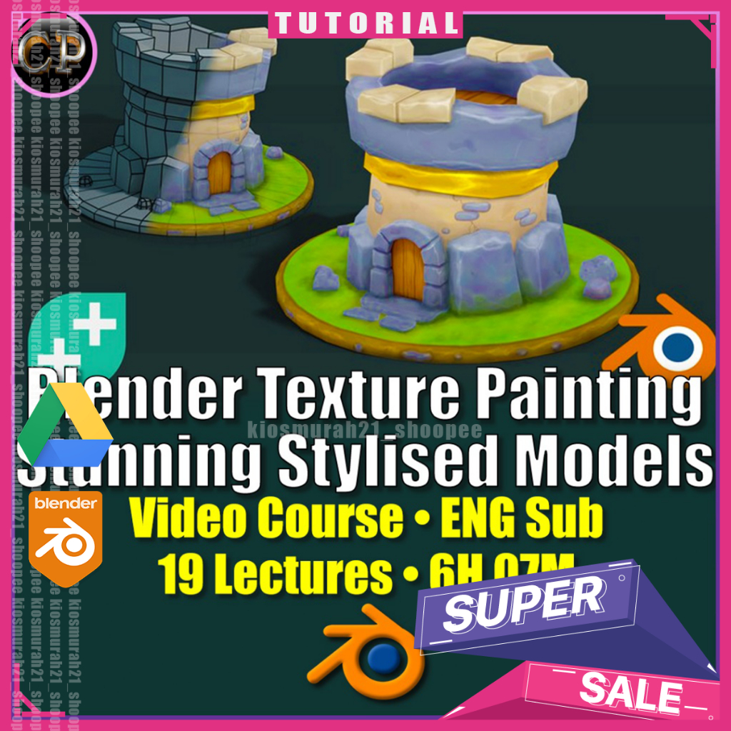 Jual Blender Texture Painting Create Stunning Stylised Models - Blender ...