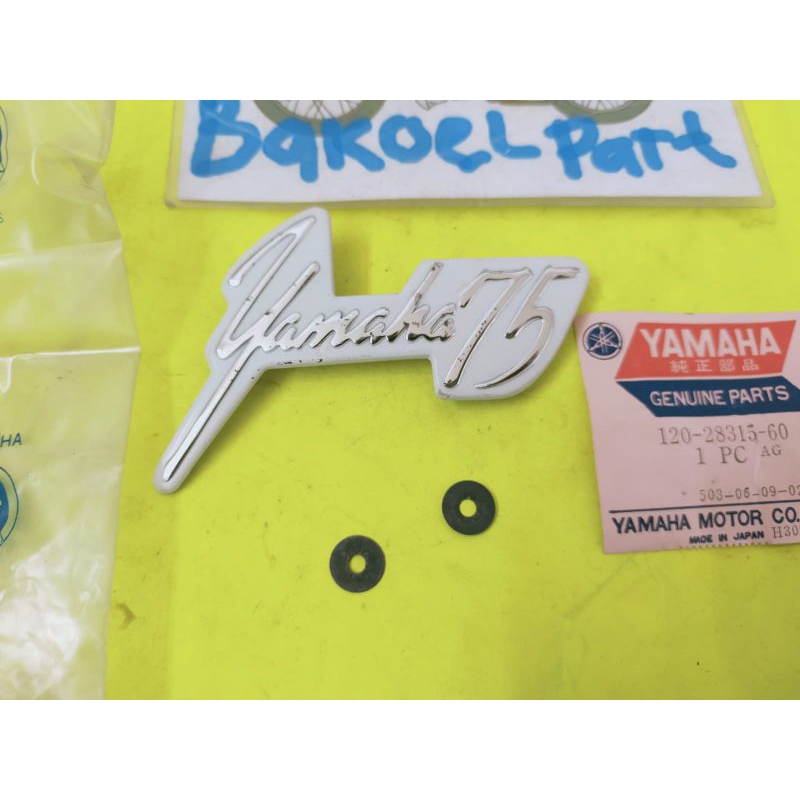 Jual Emblem emblim logo simbul simbol dek sayap tebeng yamaha V75 ...