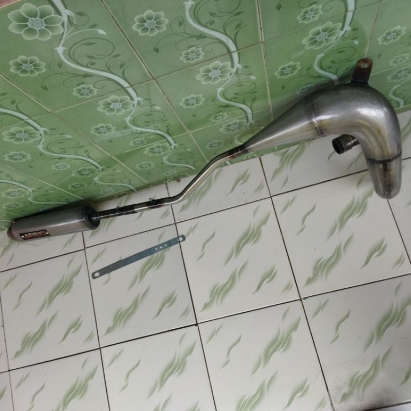 Jual knalpot Trail Suzuki Ts 125 Racing Pernis dan Croom|bahan galvanis ...