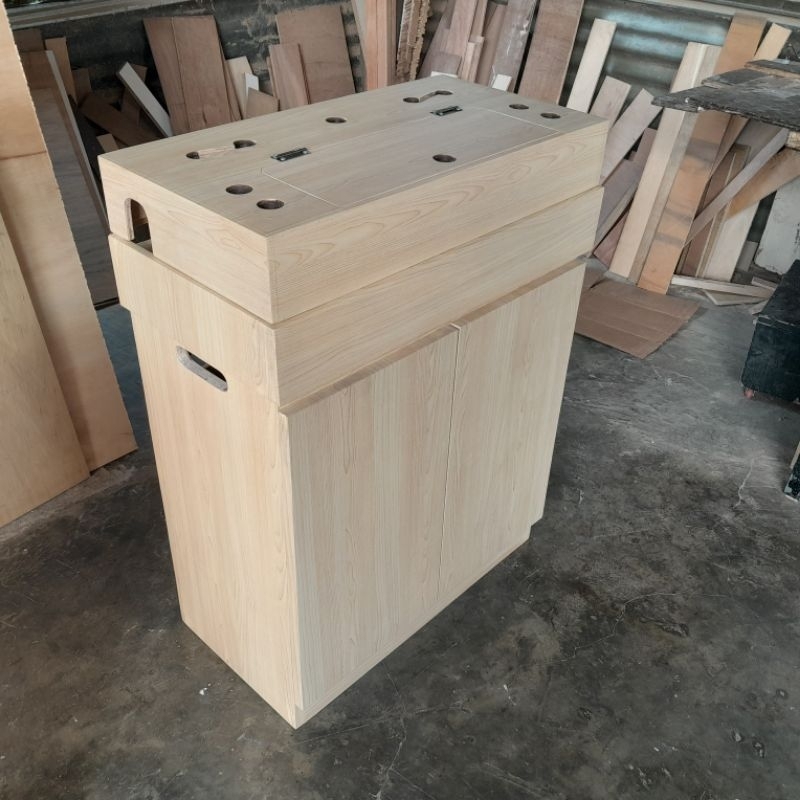 Jual Rak aquarium full kayu cabinet plus tutup aquarium polos type ...