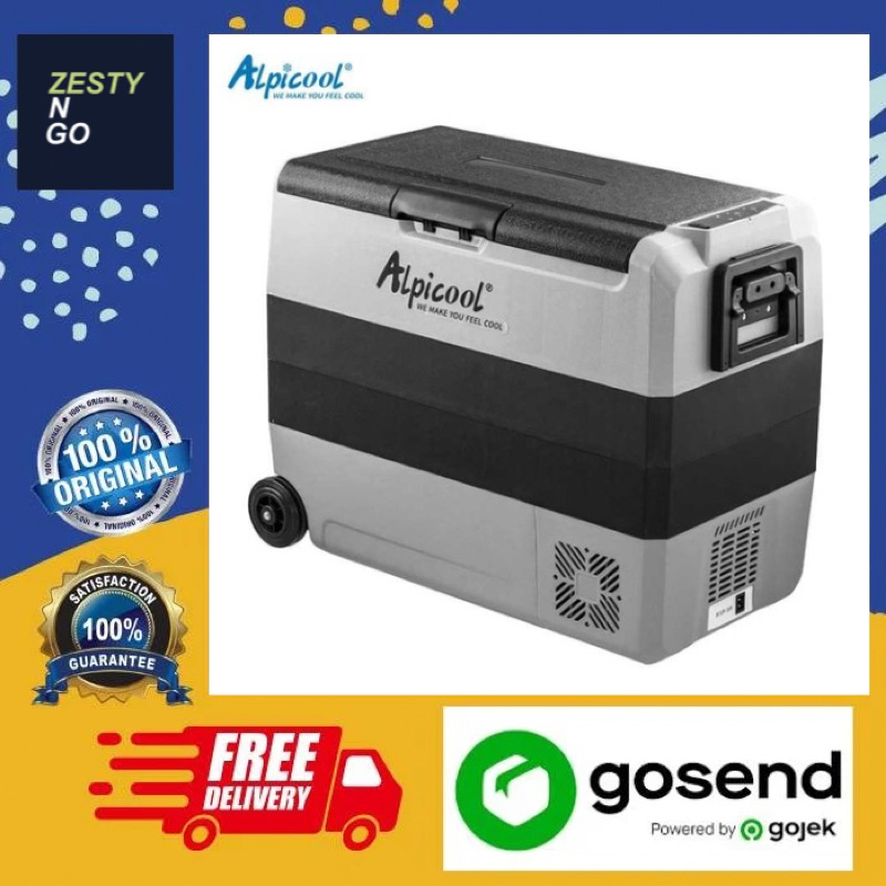 Jual Alpicool Kulkas Mobil Portable Car Mini Fridge Freezer 60L - T60 | Shopee Indonesia
