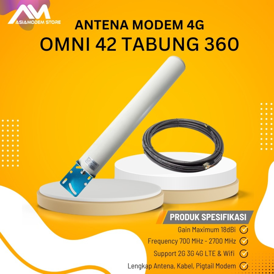 Jual Antena OMNI Tabung 360 Derajat Untuk Modem GSM 2G 3G 4G / Repeater | Shopee Indonesia