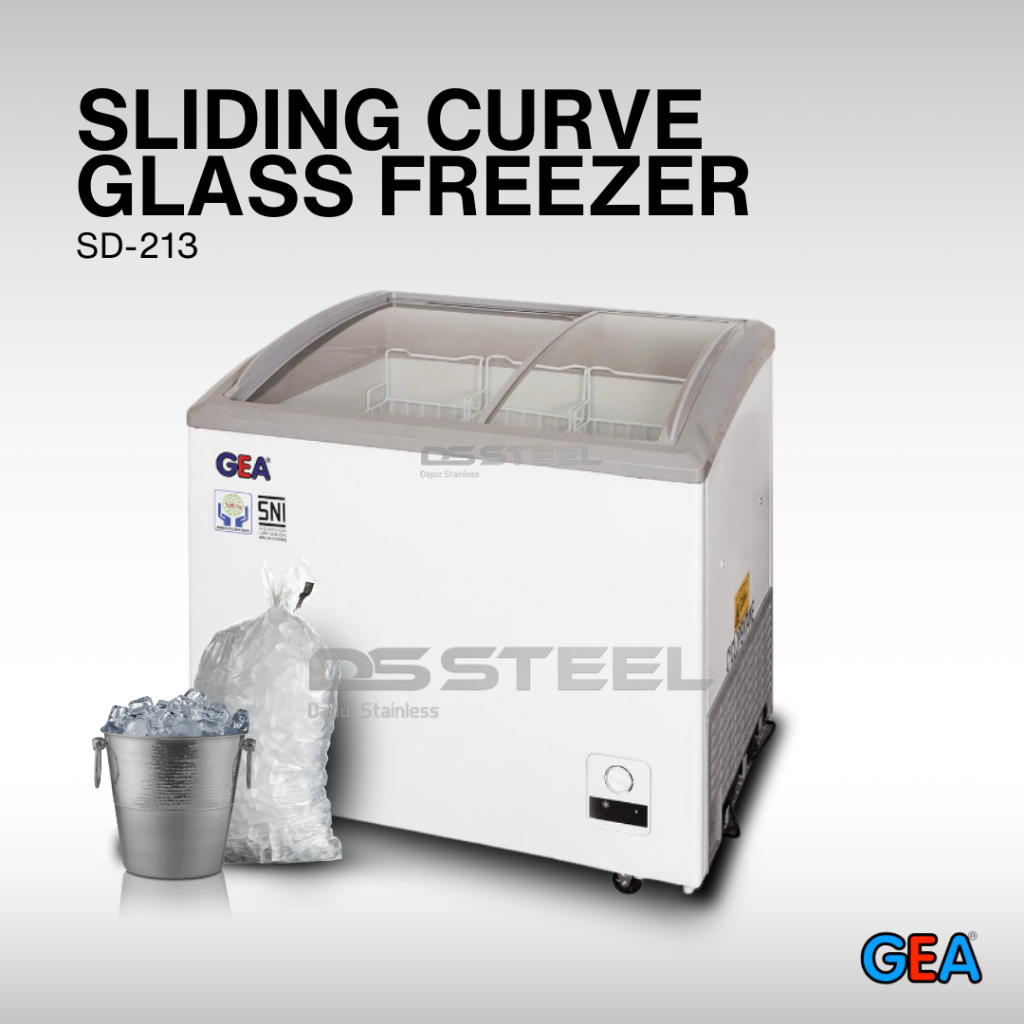 Jual GEA Sliding Curve Glass Freezer 213 Liter GEA SD-213 / Freezer Sliding 213 Liter GEA SD 213 ...