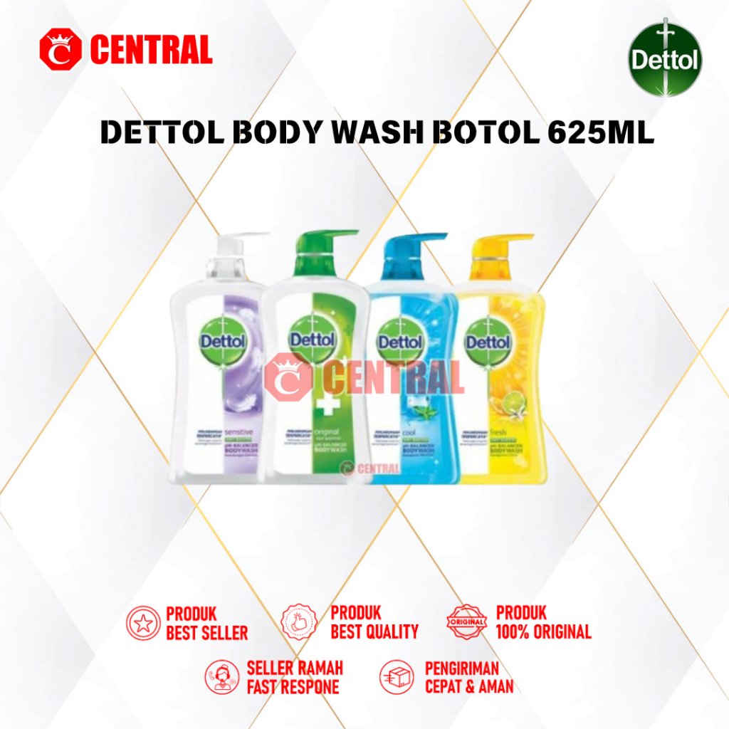 Jual DETTOL BODY WASH BOTOL 500ML PUMP / Centralbandung | Shopee Indonesia