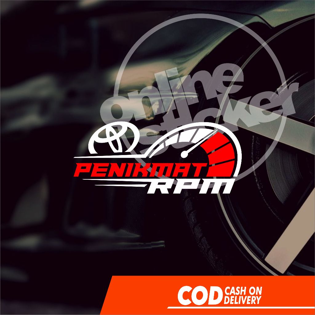 Jual Sticker Toyota Penikmat RPM | cutting sticker | Shopee Indonesia