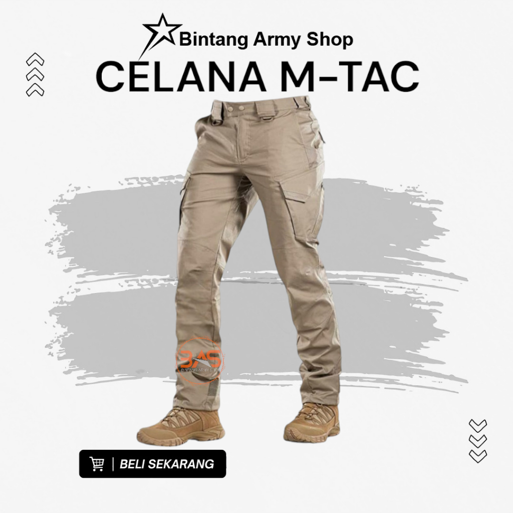 Jual Celana Tactical M-TAC Terbaru / Celana Cargo Pria Panjang / Taktikal Hiking Gunung /PDL PDH ...