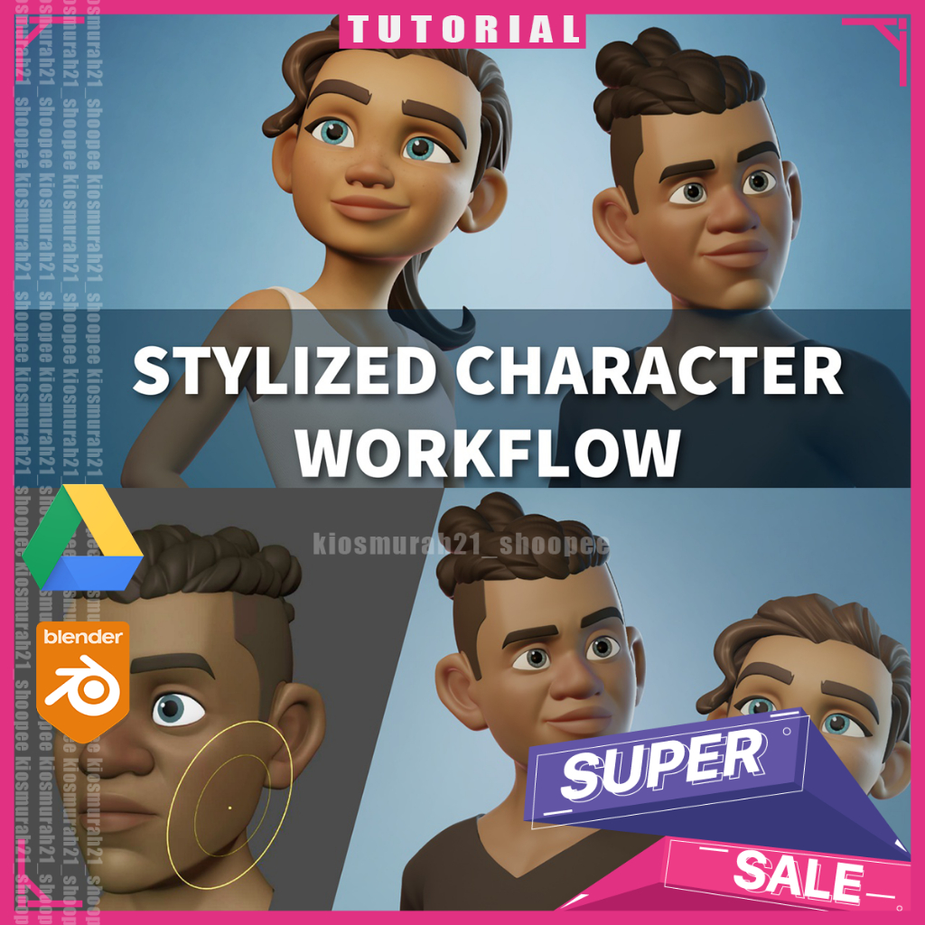 Jual Blender Cloud - Stylized Character Workflow - Blender 3D Tutorial | Shopee Indonesia