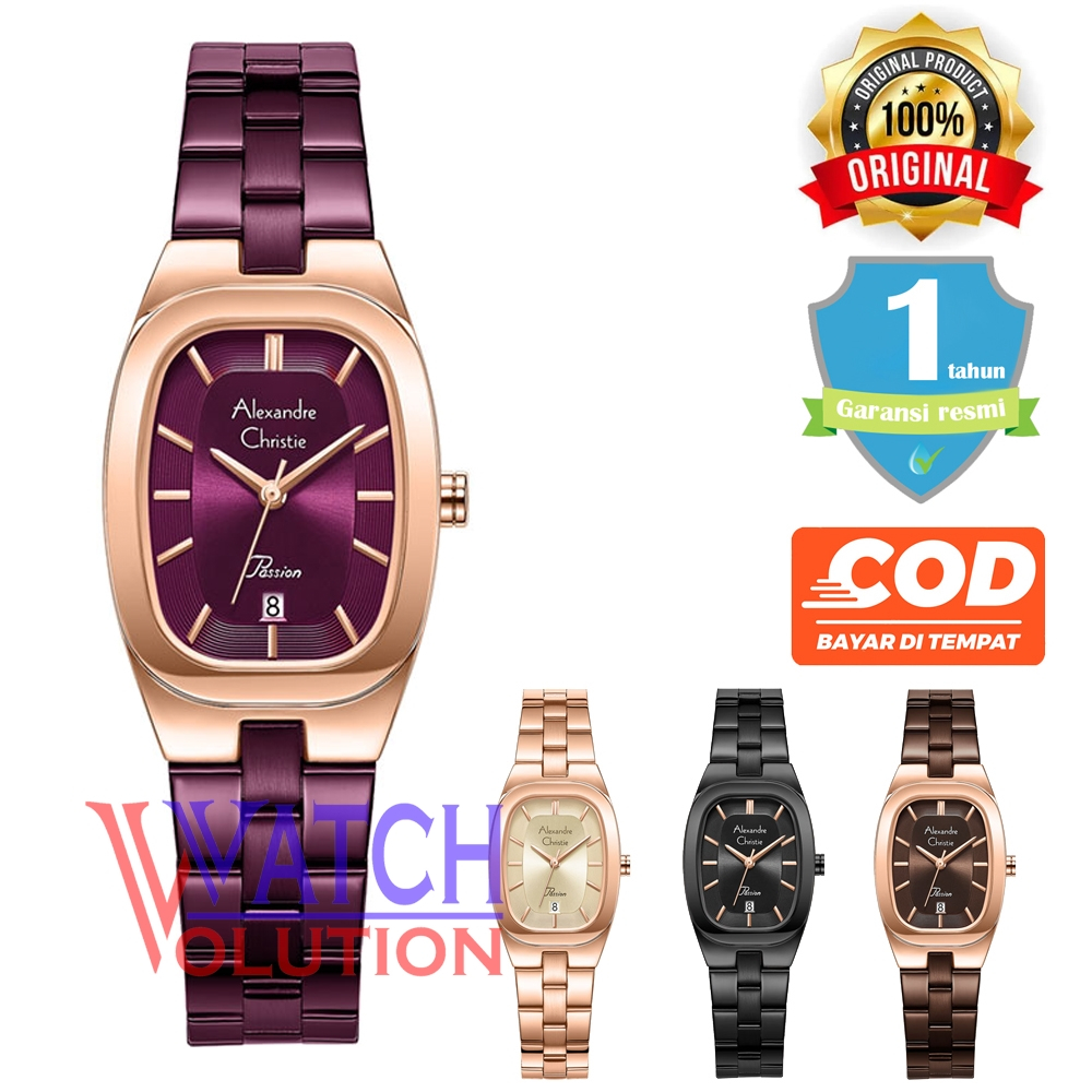 Jual Jam Tangan Wanita Alexandre Christie Original AC 2B53 LDB | Shopee Indonesia