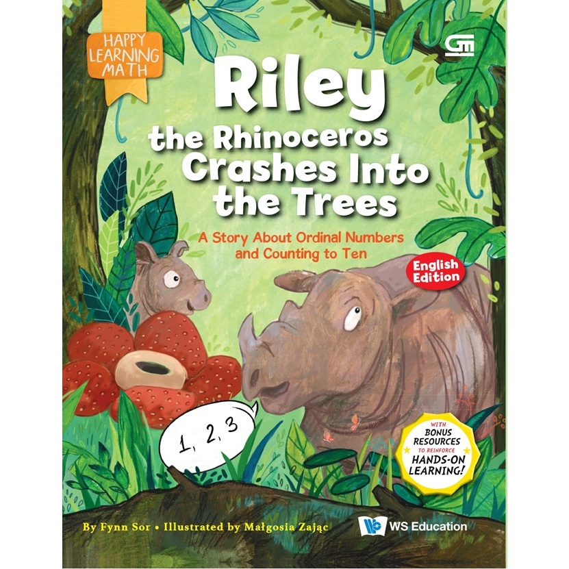 Jual Happy Learning Math: Riley the Rhinoceros Crashes Into the Trees ...