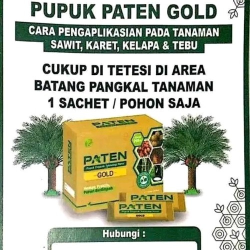 Jual Pupuk Paten Gold 1 Box / Pupuk Organik Cair (12 saset @25ml) 100% ...