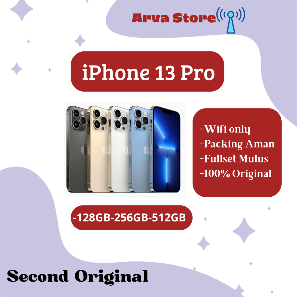 Jual iPhone 13 Pro 128GB/256GB/512GB Second Mulus Normal 100% Original Fullset | Shopee Indonesia