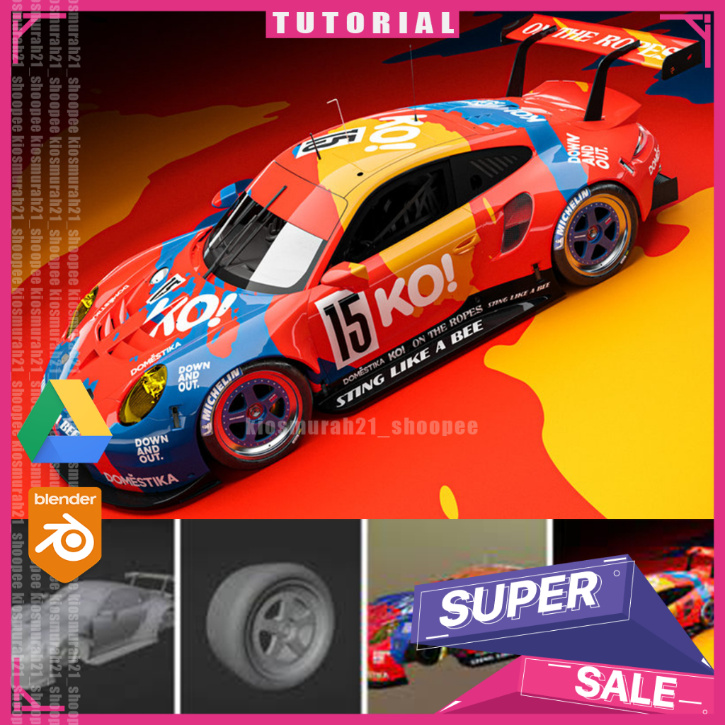 Jual Domestika - Intro to 3D Livery Design Decals for Digital Cars ...