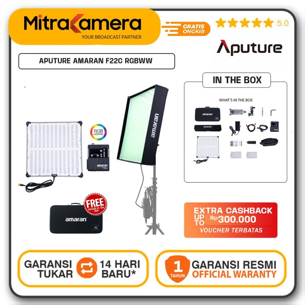 Jual Aputure Amaran F22C RGBWW Flexible LED Mat 200W | Shopee Indonesia