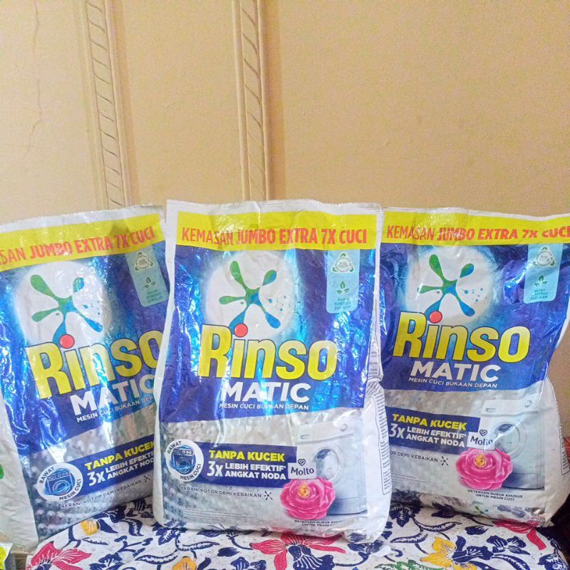 Jual 3pcs rinso matic ukuran 1,8kg | Shopee Indonesia