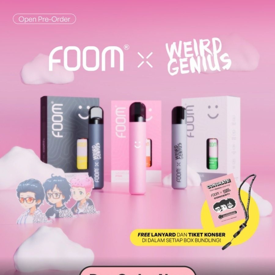 Jual FOOM X WEIRD GENIUS POD KIT BUNDLING LIQUID 15ML BY FOOM LAB ...