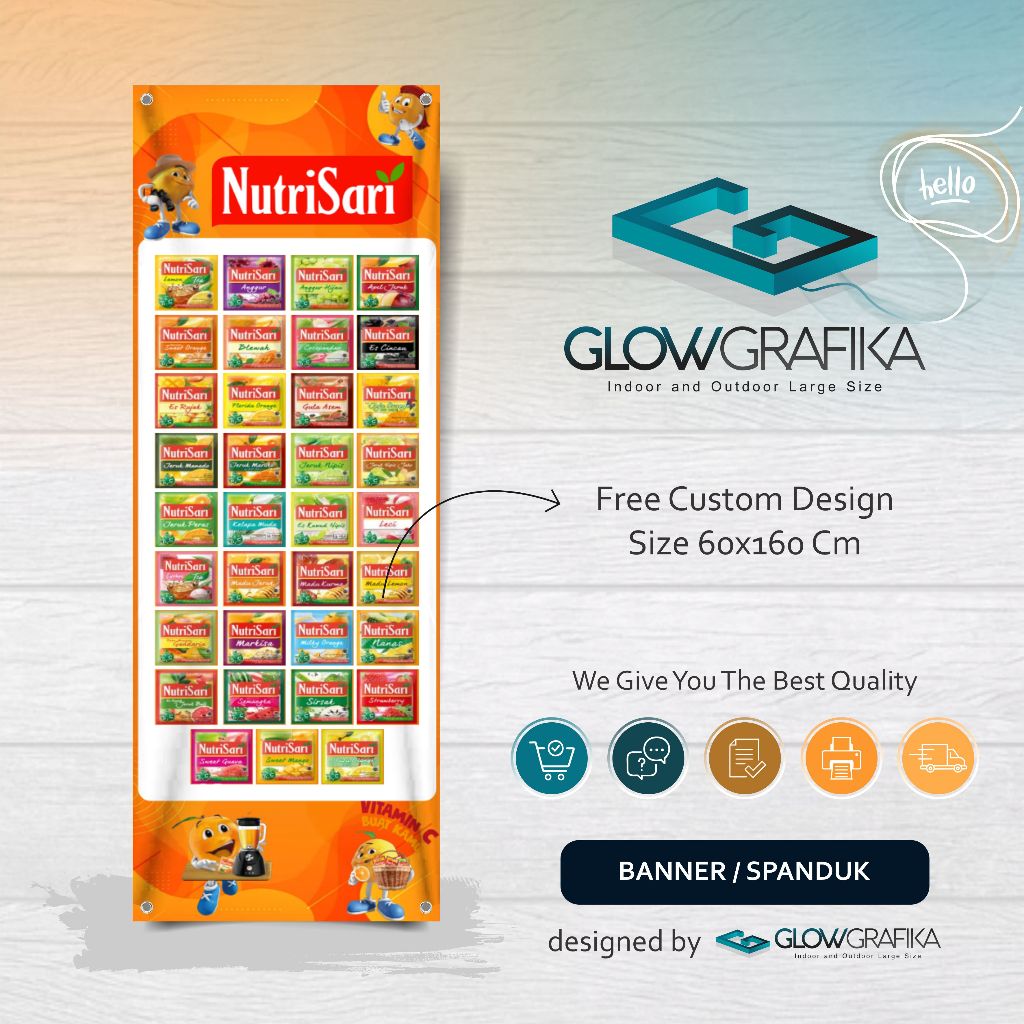 Jual Cetak Spanduk Banner Nutrisari | Shopee Indonesia
