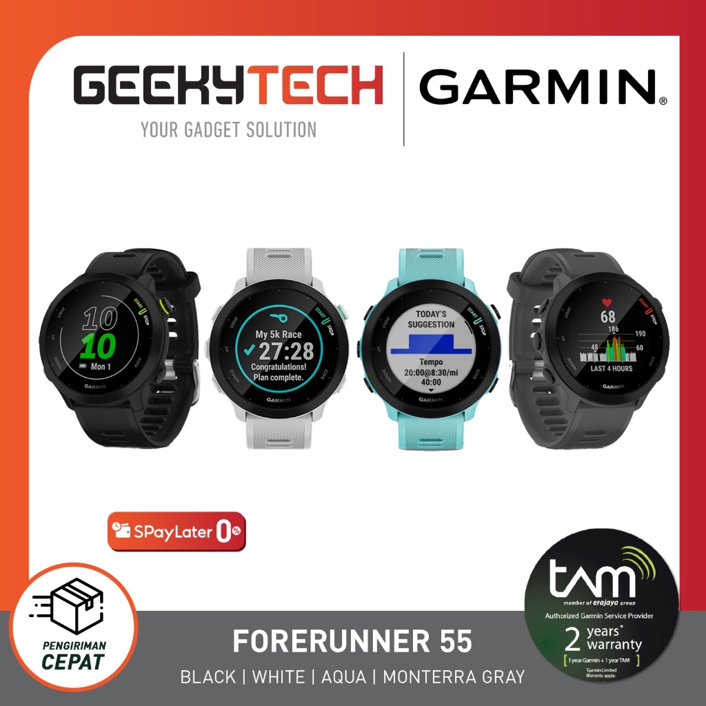 Jual Garmin Forerunner 55 / Garmin FR 55 | Shopee Indonesia