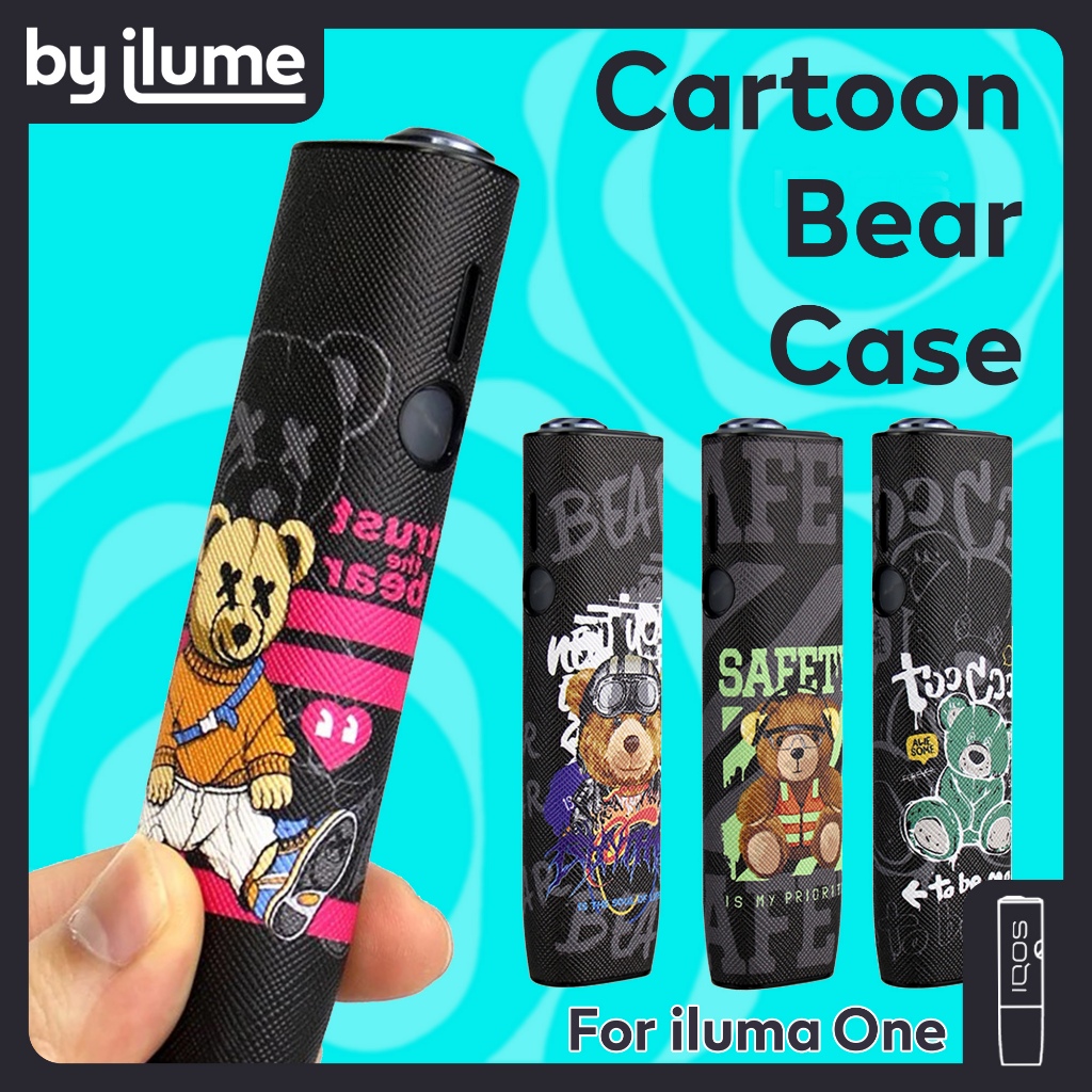 Jual Leather Case Cartoon Bear ILUM ONE - Casing Kulit Premium Gambar ...