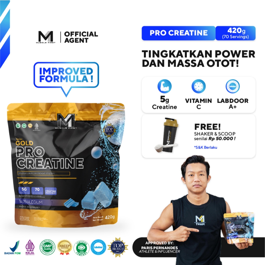 Jual MUSCLE FIRST Pro Creatine 420gr - Suplemen Fitness | Shopee Indonesia