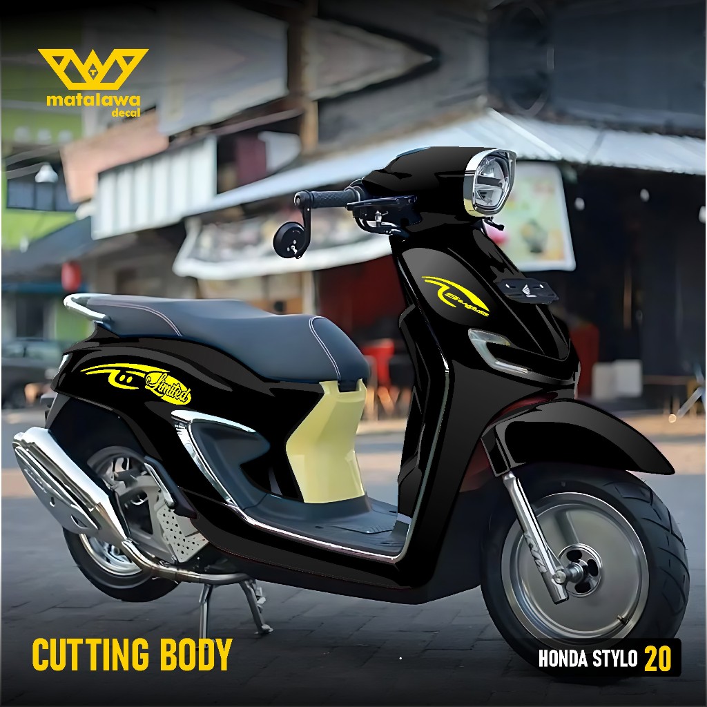 Jual STICKER CUTTING BODY HONDA STYLO 160 STIKER STRIPING GARNIS ...