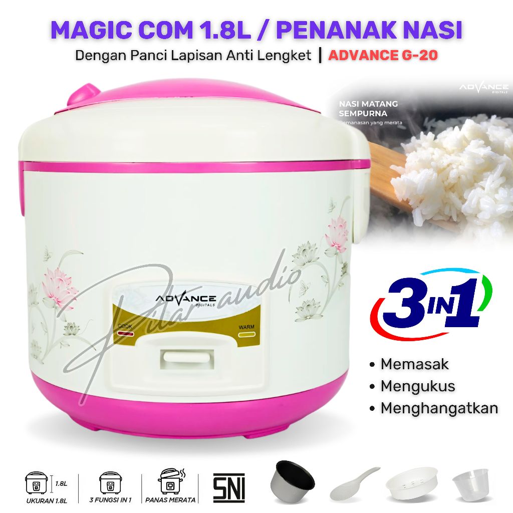 Jual Magic Com Rice Cooker ADVANCE G-20 1.8 Liter Penanak Penghangat ...