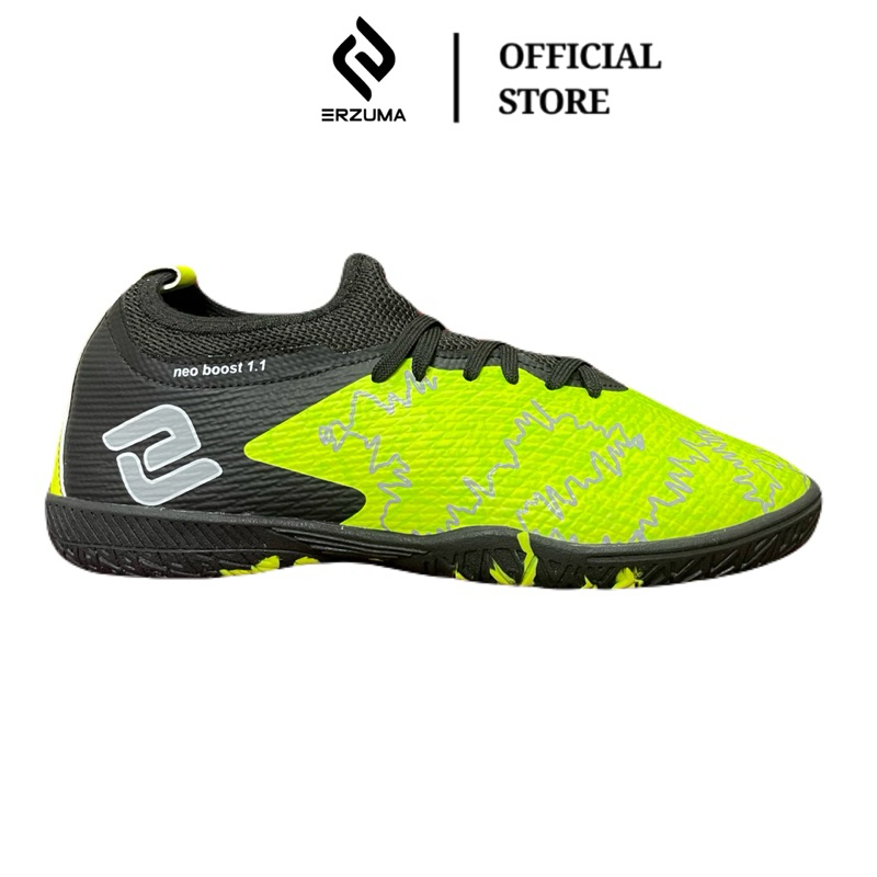 Jual ERZUMA - Sepatu Futsal Neo Boost 1.1 IN Hitam Neon Original ...