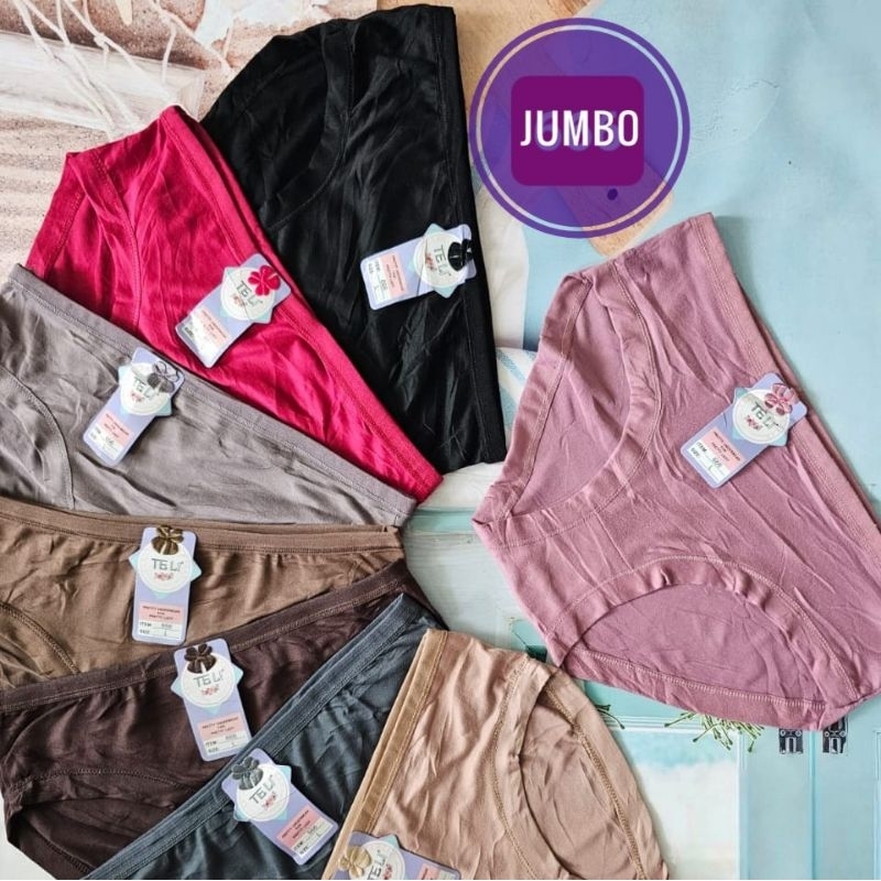 Jual [6 PCS] PROMO CELANA DALAM WANITA DEWASA JUMBO SiZE L XL 3L 4L MUAT BB 50 - 105 kg | Shopee ...
