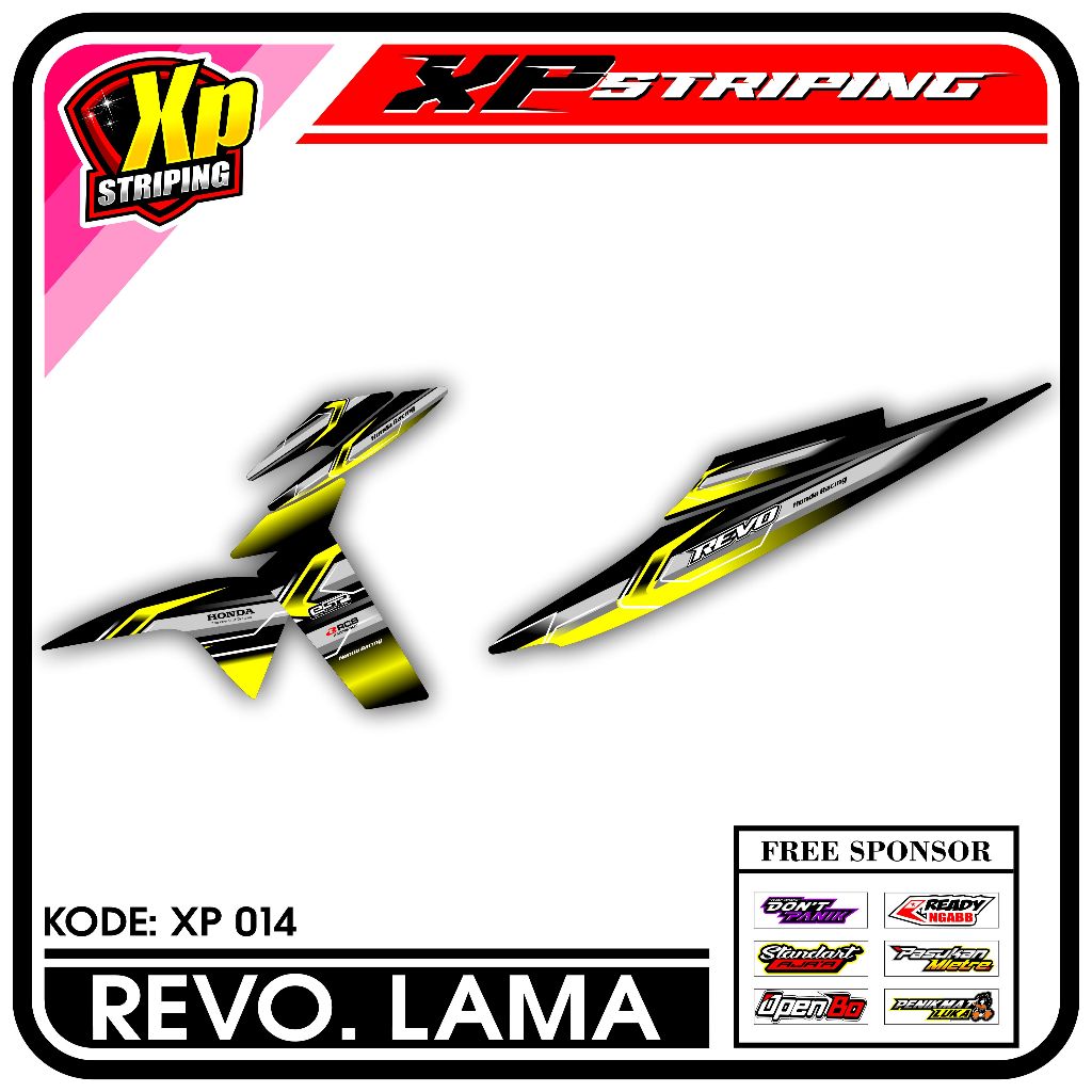 Jual Striping Revo Lama - Sticker Striping Honda Revo Lama Desain ...