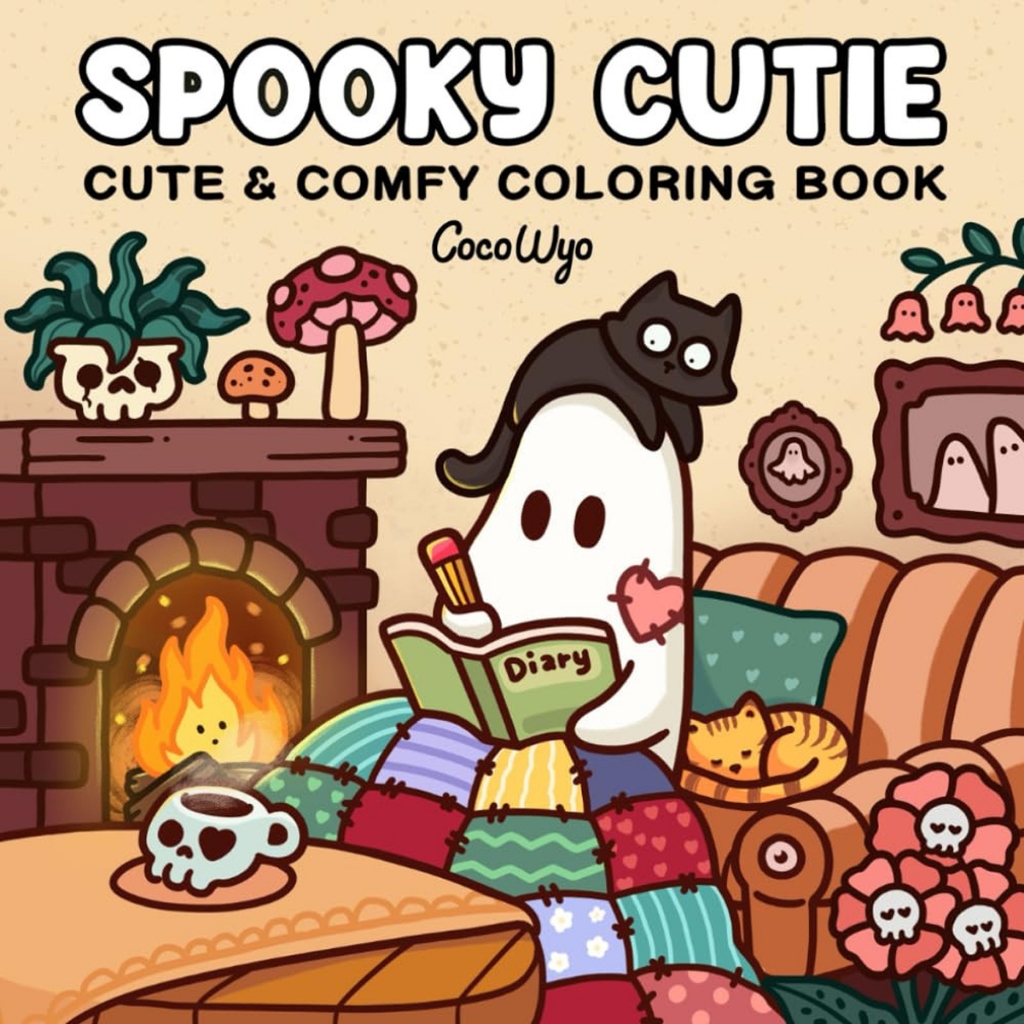 Jual Spooky Cutie,Coloring Book Paperback Buku lukisan ,Buku Mewarnai ...