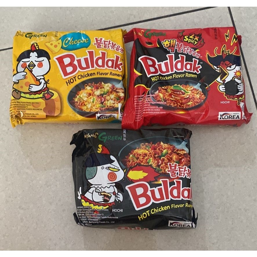 Jual Mie Samyang Green Hot Chicken Ramen Buldak Cheese Carbonara ...