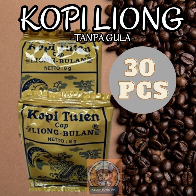 Jual Kopi LIONG BULAN Tanpa Gula 8gr (Isi 30 Sachet) | Shopee Indonesia