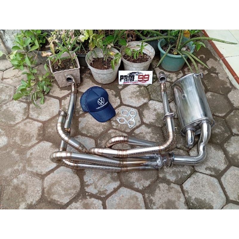 Jual knalpot VW side exit full stainles steel las robotik untuk kodok ...