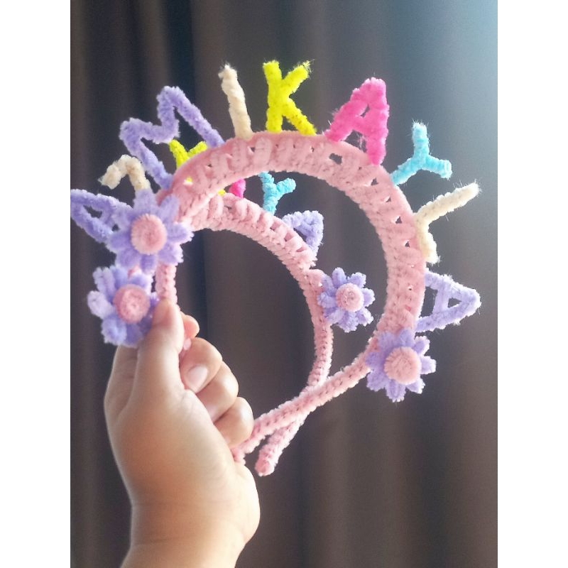 Jual Bando Custom / Bando Nama / Bando Kawat Bulu | Shopee Indonesia