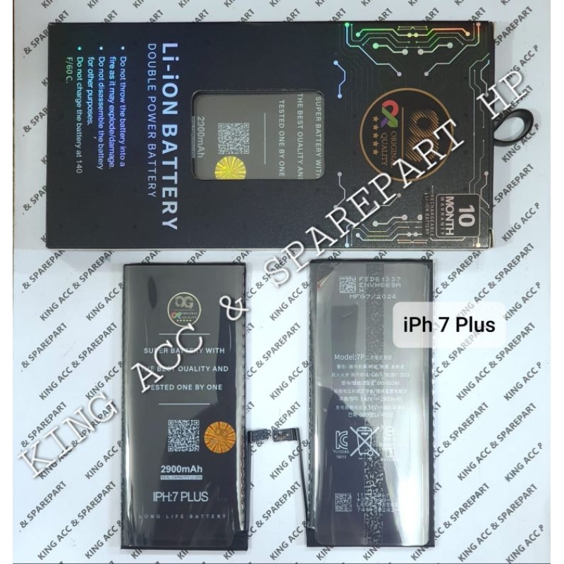 Jual NEW OG SUPER / BATERAI BATRE BATTERY IP 7 PLUS DOUBLE POWER ...