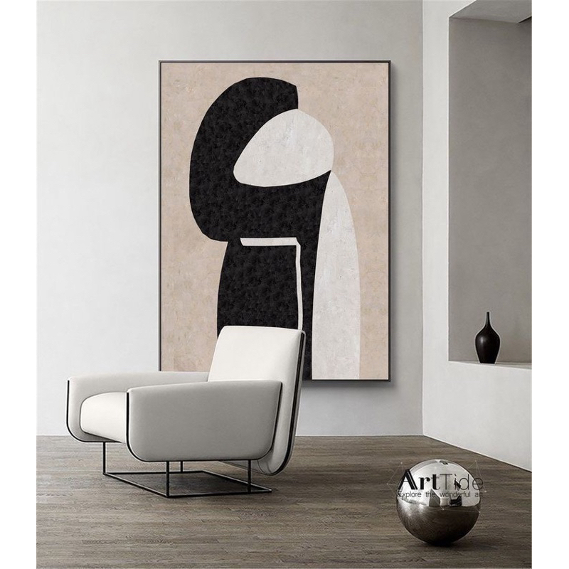 Jual Lukisan abstract minimalis modern texture painting hiasan dinding ...