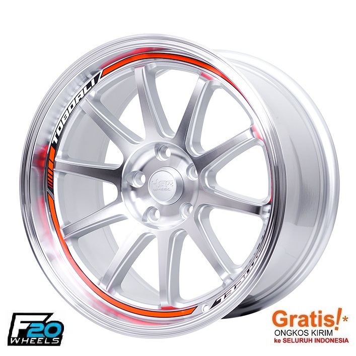 Jual VELG HSR WHEEL TOBOALI HSR R18X9 H5X114,3 ET22 GSMFL | Shopee ...