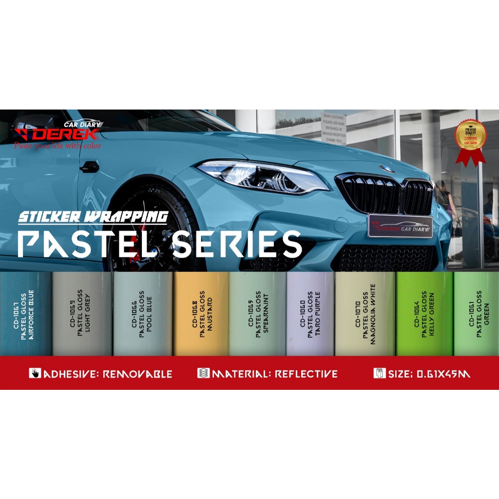 Jual Stiker Car Diary Pastel Series / Stiker Murah / Vinyl Car Diary ...