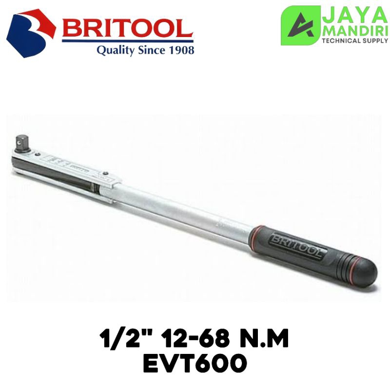 Jual Kunci Torsi Momen BRITOOL 1/2" 12 - 68 N.m / Torque Wrench BRITOOL ...