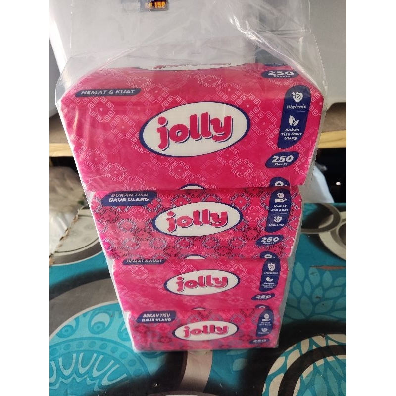 Jual Tisu Jolly Facial Tissue 250 sheets Multipack (4 pcs) | Shopee ...